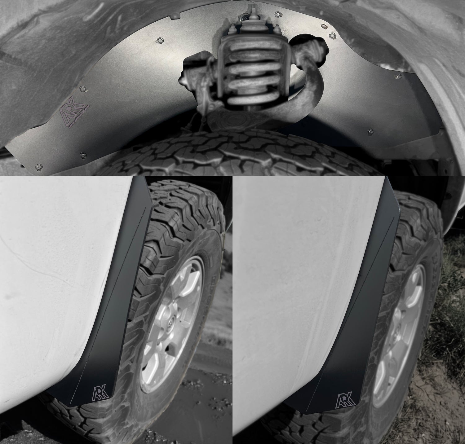 Toyota Tacoma Splash Guards | Ark Splash Guards | Ark Splash Guards